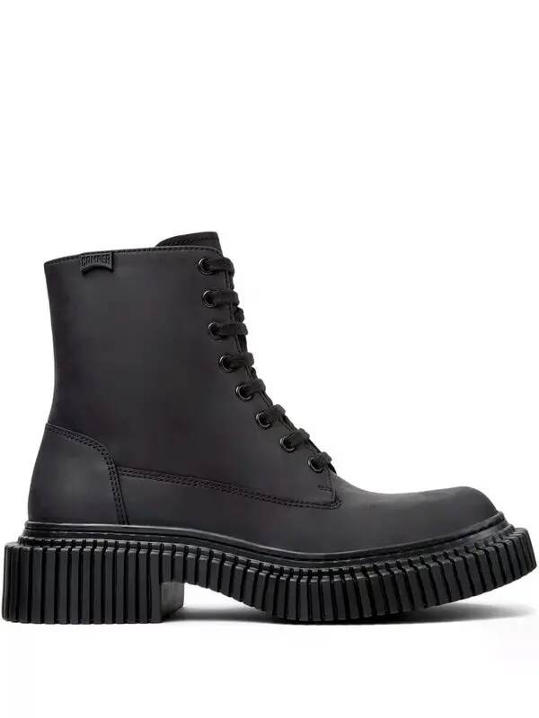 Camper 33mm Lace-up Combat Boots - Black