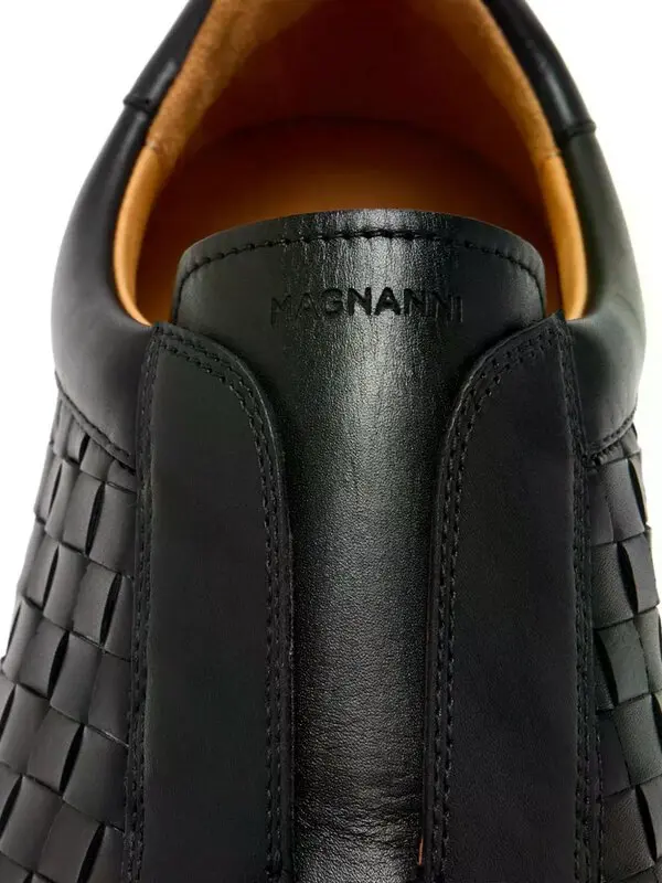 Magnanni Woven Leather Slip-on Sneakers