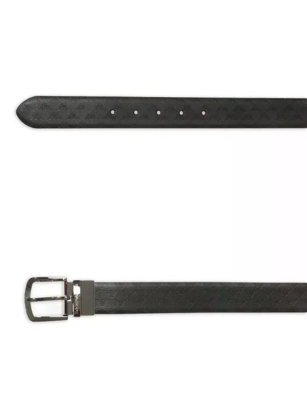 Emporio Armani Logo Embossed Belt
