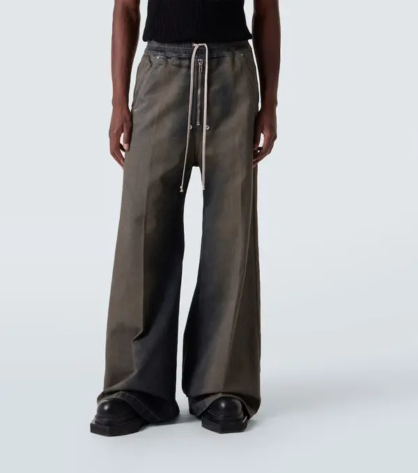 Rick Owens Bela Wide-leg Jeans In Darkdust Degrade