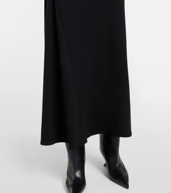Sportmax Edile Wool And Cotton-blend Midi Dress