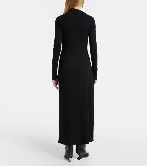 Sportmax Edile Wool And Cotton-blend Midi Dress