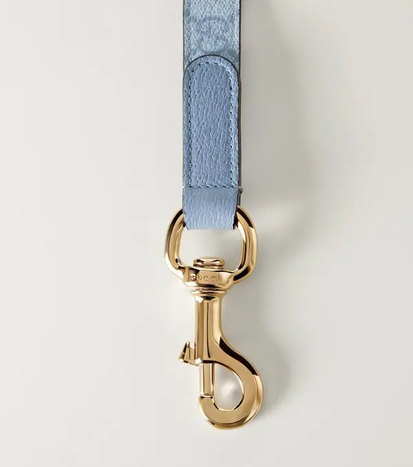 Gucci Monogrammed Dog Leash - Blue