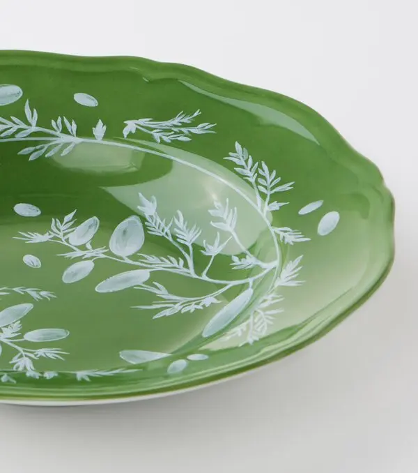 CABANA X Ginori 1735 Porcelain Soup Plate - Green