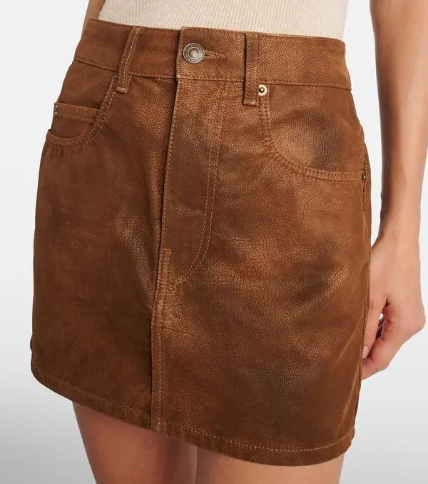 MARANT ETOILE Kimmy Miniskirt - Brown