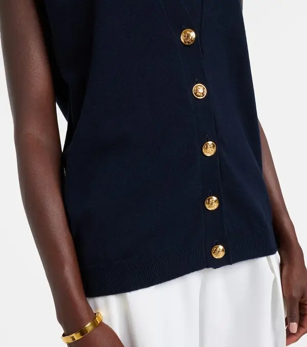 BLAZÉ MILANO Highland Wool And Cashmere Vest - Blue