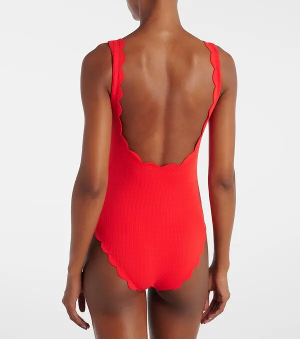 Marysia Scalloped One Piece Swimsuit - Red