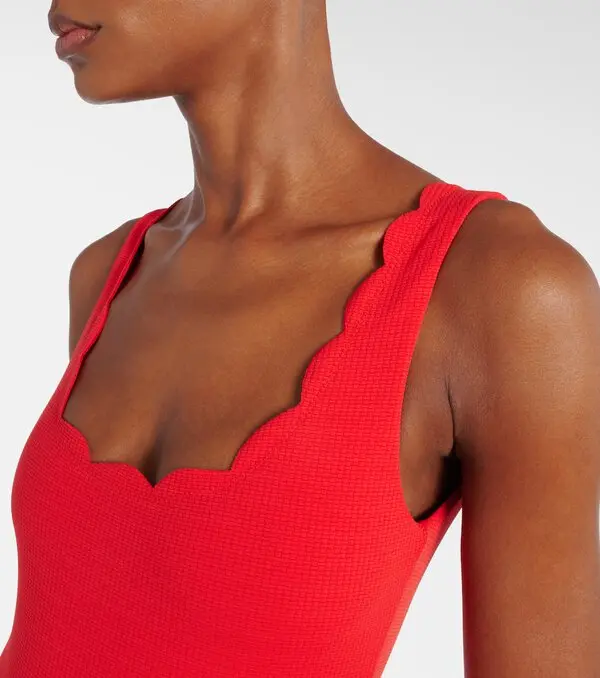 Marysia Scalloped One Piece Swimsuit - Red