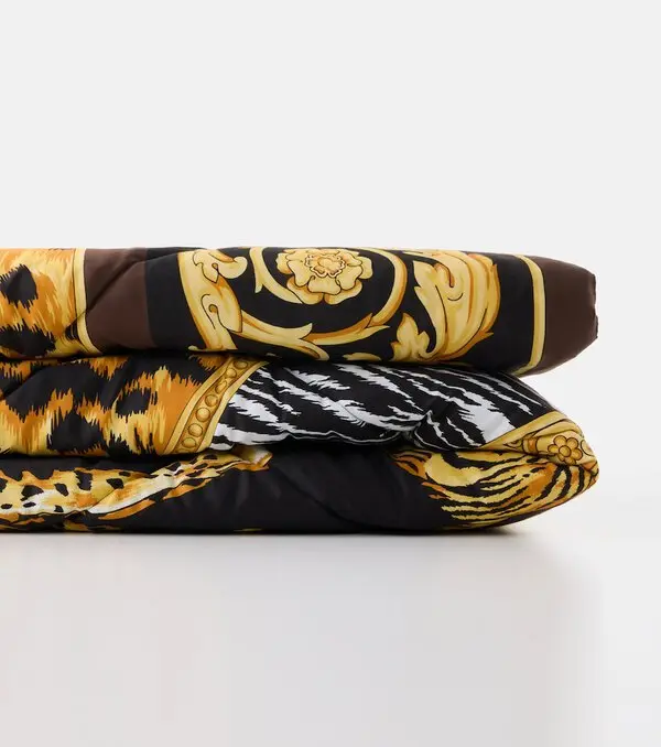 Versace Wild Cats Cotton Satin Throw