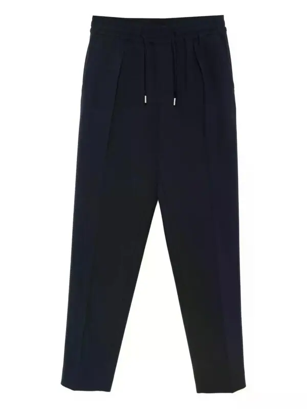 Sandro Elasticated Straight-leg Trousers - Blue