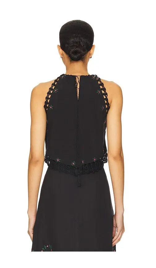 Rixo Ayanna Halter Neck Top