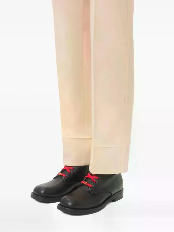 Valentino Garavani Lace-up Leather Boots