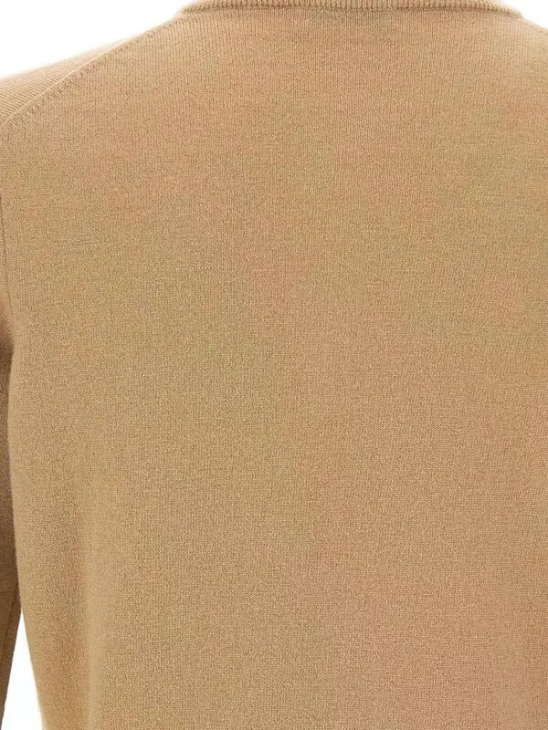 KANGRA Half-zip High-neck Wool Sweater - Neutrals