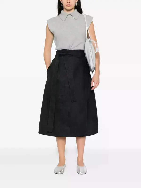 Sofie D'hoore Sleeveless Collared Wool Top - Grey
