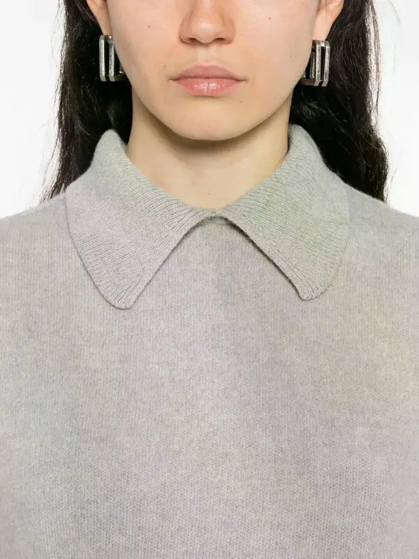 Sofie D'hoore Sleeveless Collared Wool Top - Grey