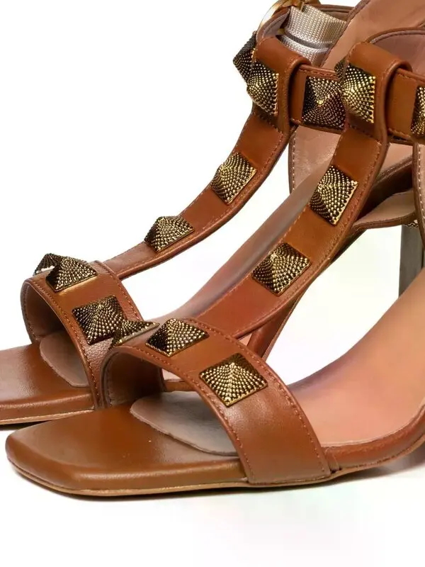 POCHE PARIS 85mm Lille Studded T-bar Sandals