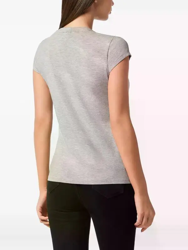 Philipp Plein Logo-embroidered T-shirt - Grey