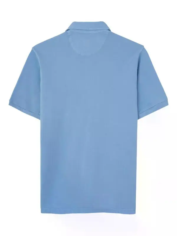 Fedeli Short-sleeve Polo Shirt - Blue