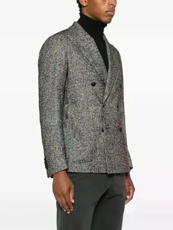 Tagliatore Double-breasted Textured Blazer