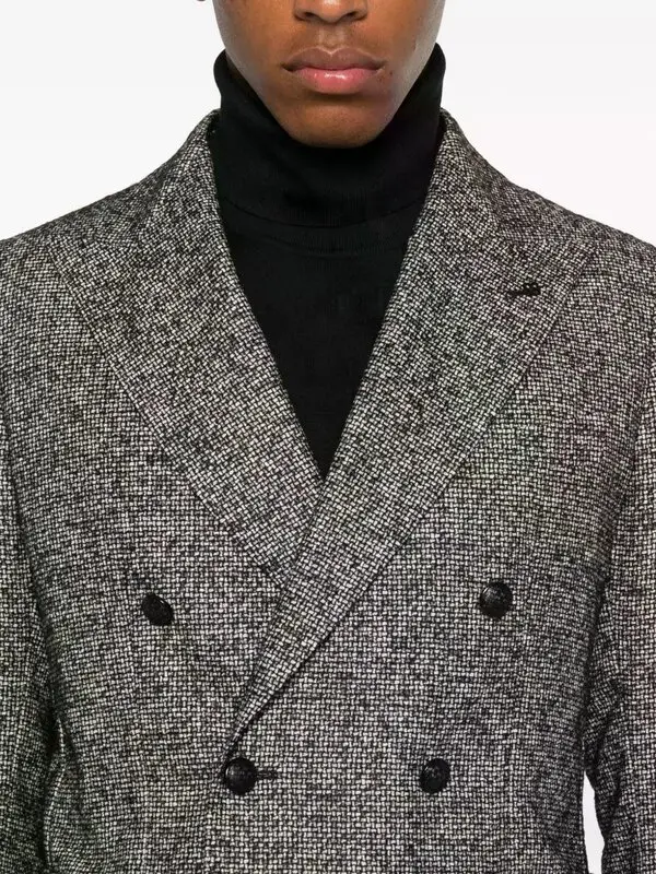 Tagliatore Double-breasted Textured Blazer