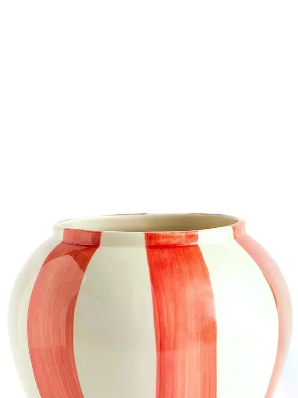 HAY Sobremesa Striped Ceramic Vase