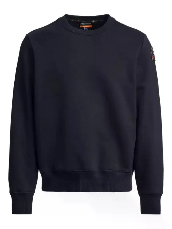 PARAJUMPERS Logo-patch Crew-neck Sweatshirt - Black