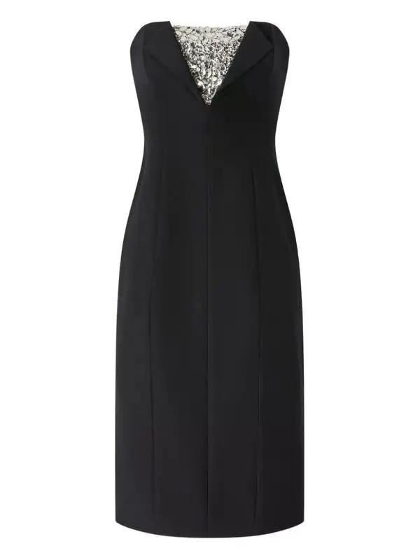 GENNY Embellished Strapless Midi Dress