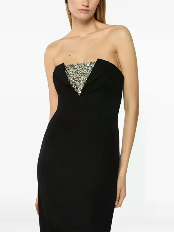 GENNY Embellished Strapless Midi Dress