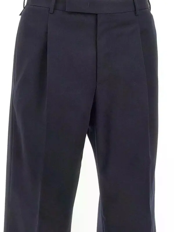 PT TORINO Single-pleat Wool Trousers