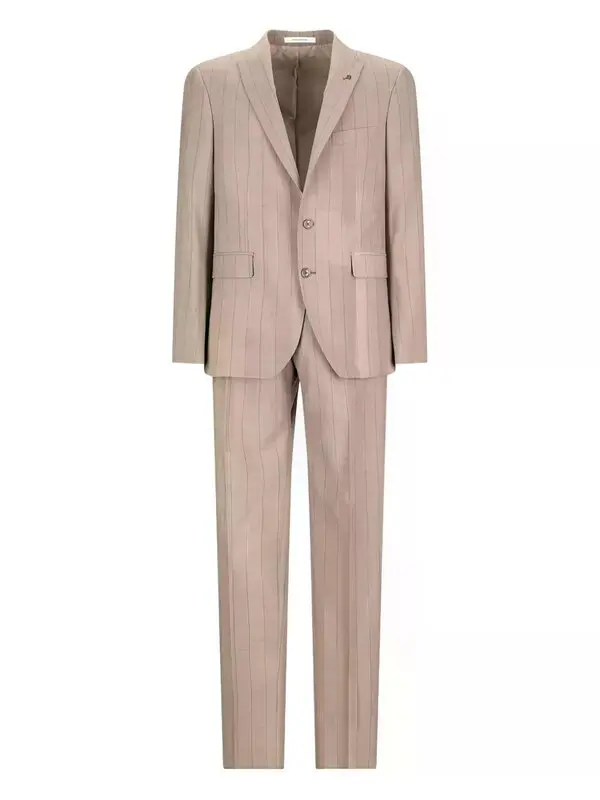 Tagliatore Pinstripe-pattern Single-breasted Suit - Neutrals