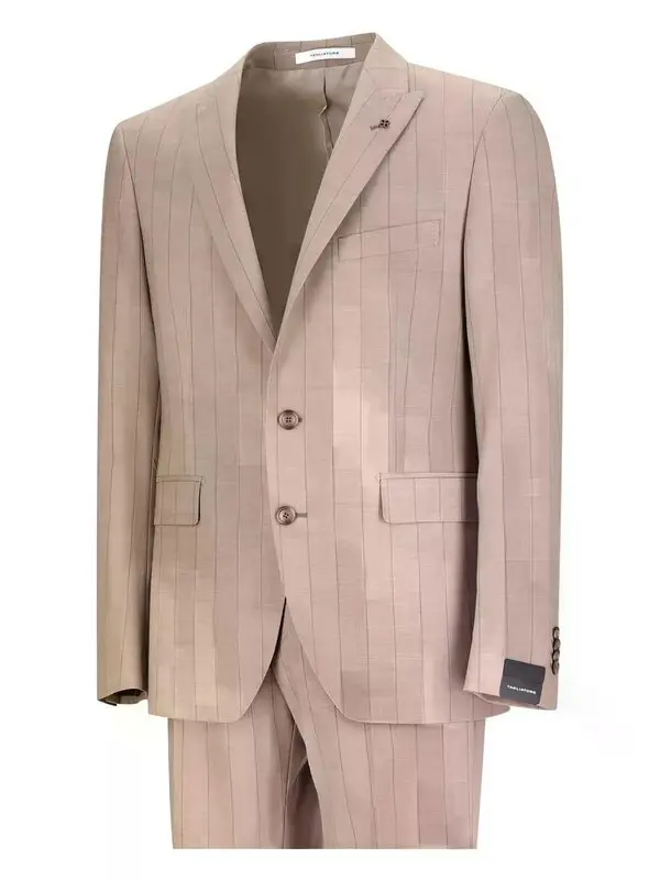 Tagliatore Pinstripe-pattern Single-breasted Suit - Neutrals
