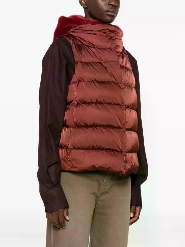 Herno Sleeveless Fur-trim Gilet