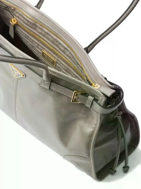 Prada Large Bonnie Tote Bag - Grey