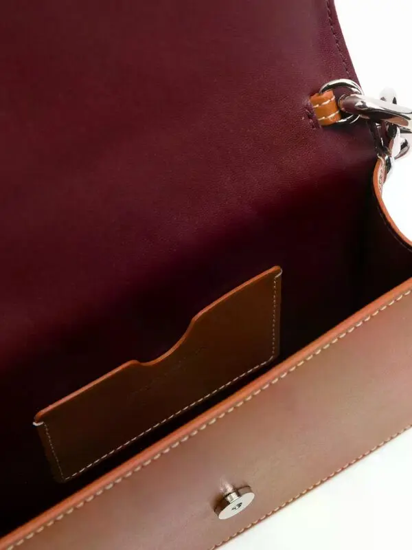 Alexander McQueen Skull Appliqué Leather Crossbody Bag