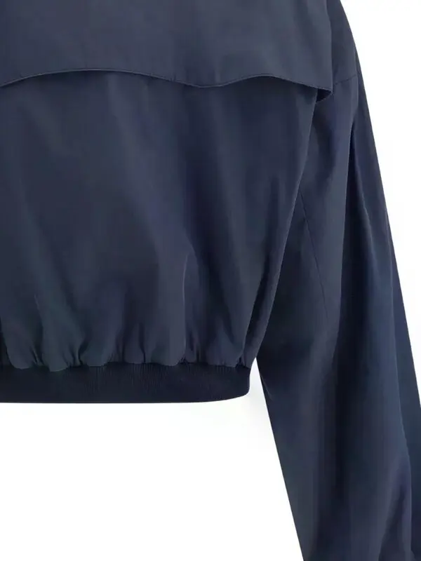 Miu Miu Embroidered Logo Zip Jacket