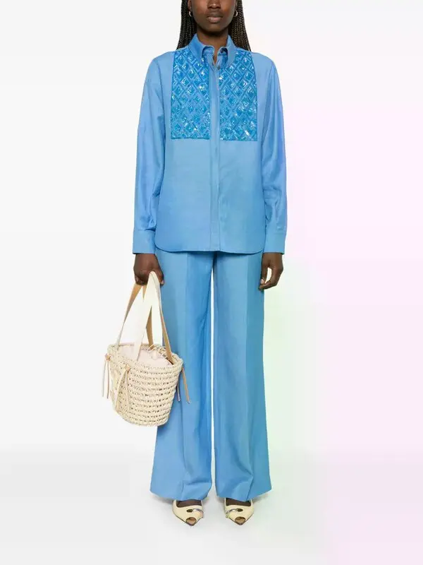 P.a.r.o.s.h Raisa Sequin Embellished Shirt