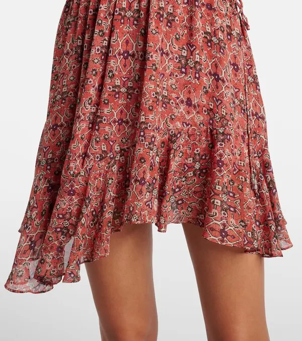 MARANT ETOILE Betty Gathered Semi-sheer Minidress