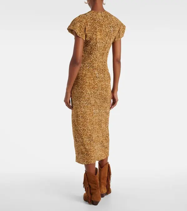 Isabel Marant Étoile Terena Printed Silk-blend Midi Dress - Multicoloured