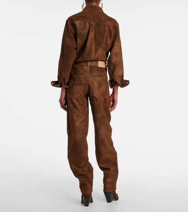 MARANT ETOILE Kelvina Straight Pants - Brown