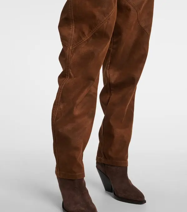 MARANT ETOILE Kelvina Straight Pants - Brown