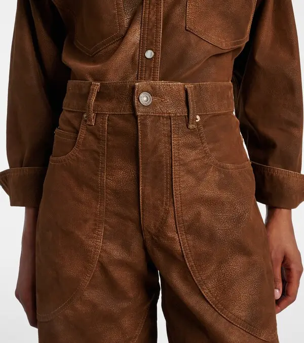 MARANT ETOILE Kelvina Straight Pants - Brown