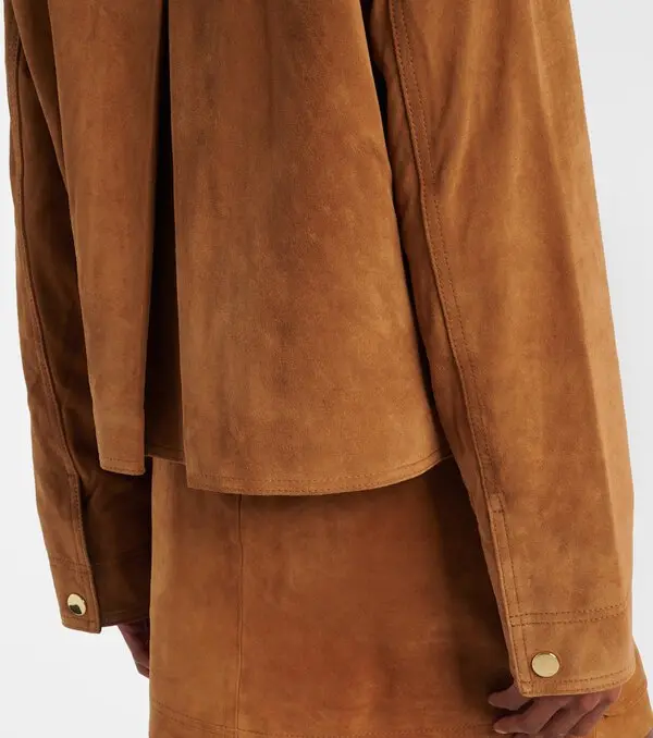 Veronica Beard Walters Suede Field Jacket