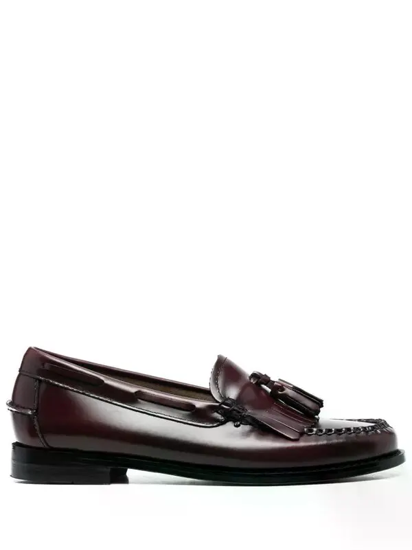 G.H.BASS Weejuns Esther Kiltie Tassel Loafers - Red
