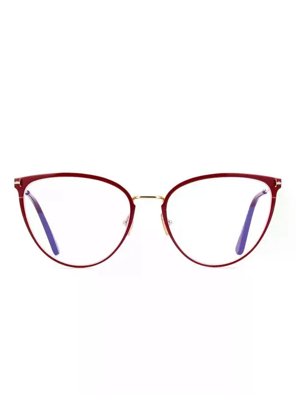 TOM FORD Cat Eye Frame Glasses - Red
