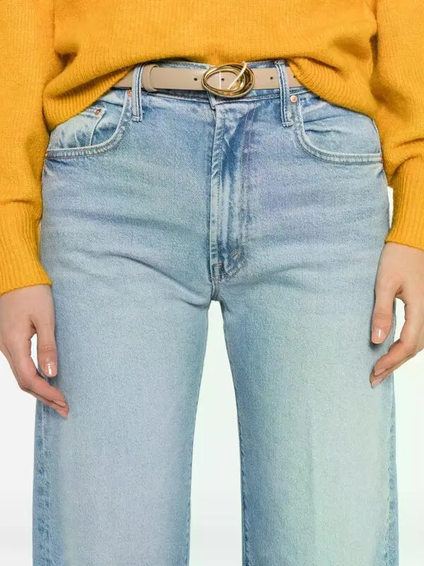 MOTHER The Lil Lasso Sneak Jeans In Light Wash