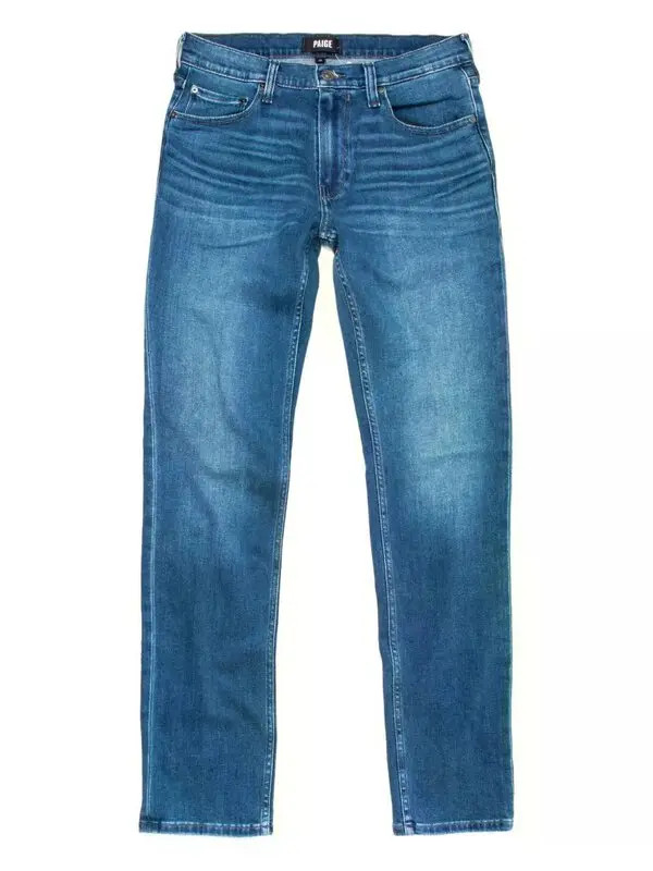 Paige Straight-leg Jeans With Back Patch Detail