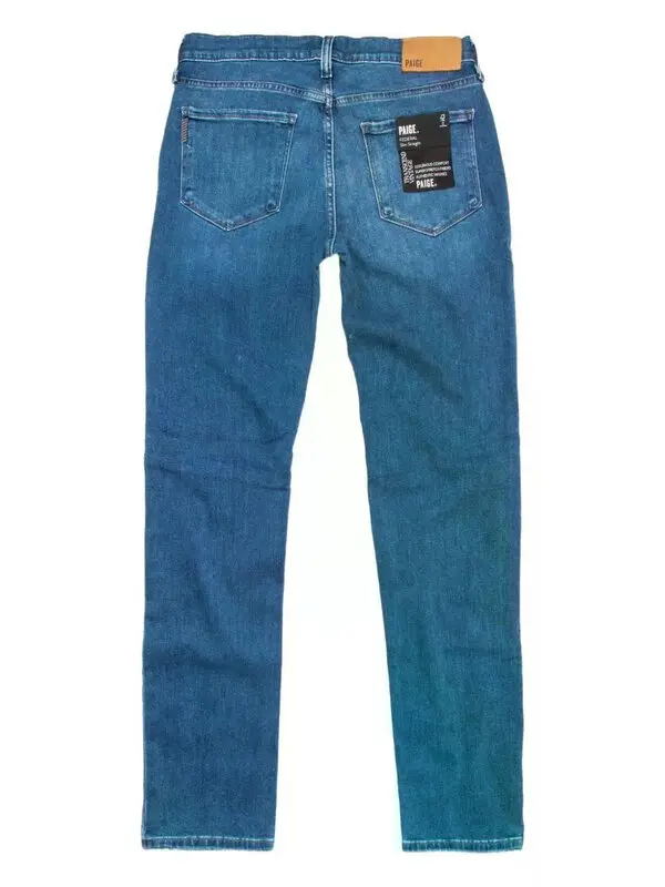 Paige Straight-leg Jeans With Back Patch Detail