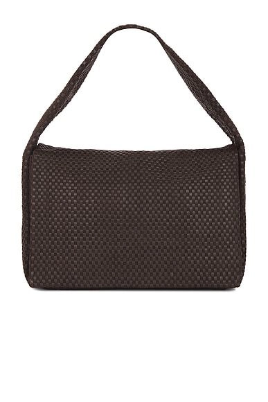 ST. AGNI Lattice Satchel Bag - Coffee