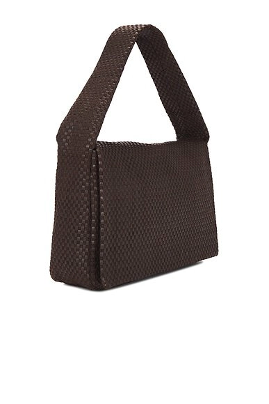 ST. AGNI Lattice Satchel Bag - Coffee