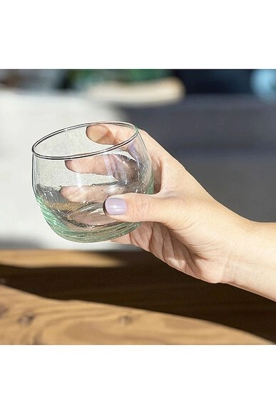 VERVE CULTURE Set Of Stemless Wine Goblets - Clear